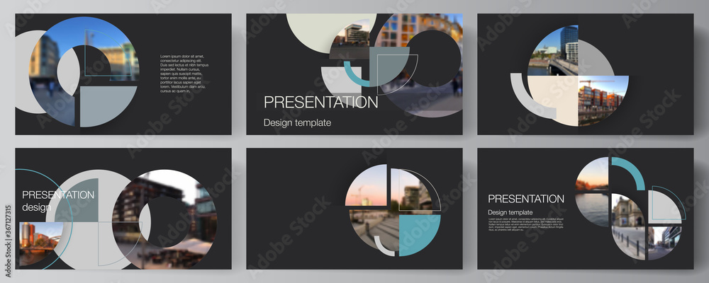 Vector layout of the presentation slides design business templates ...