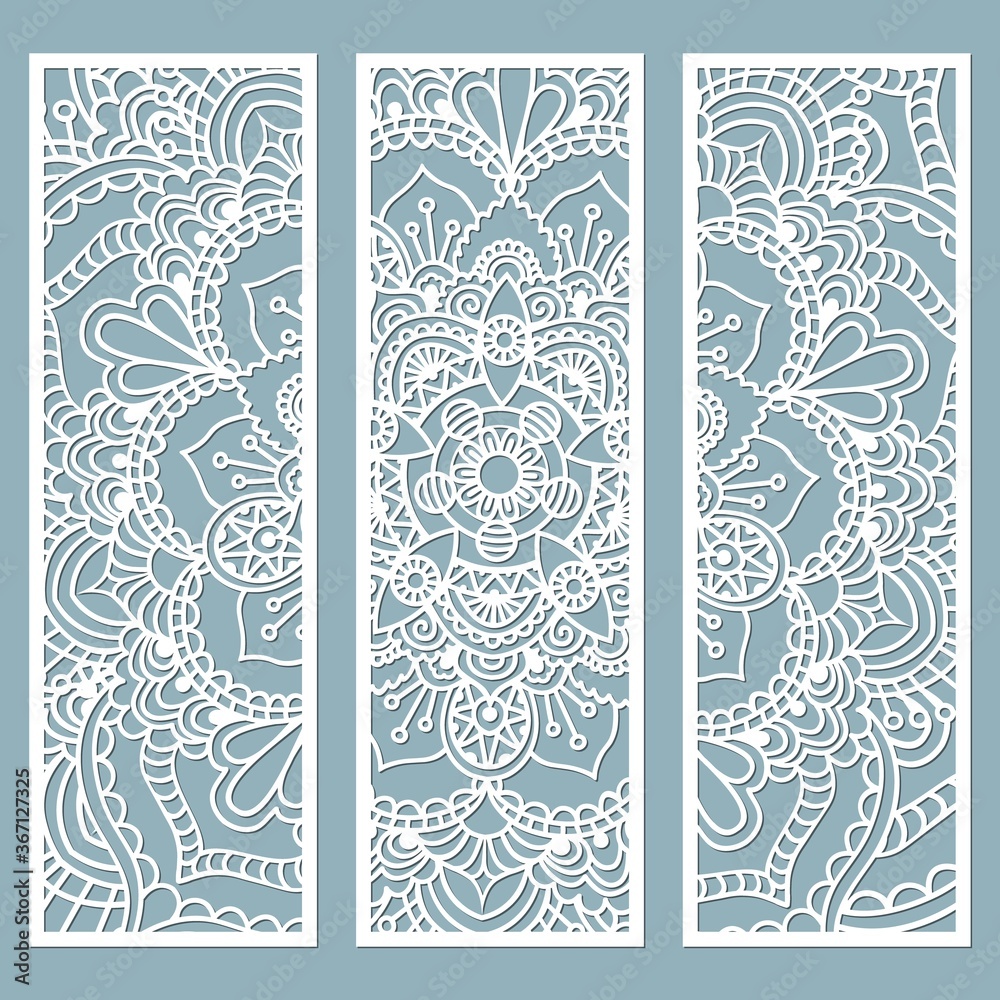 panel for registration of the decorative surfaces. Abstract strips ...