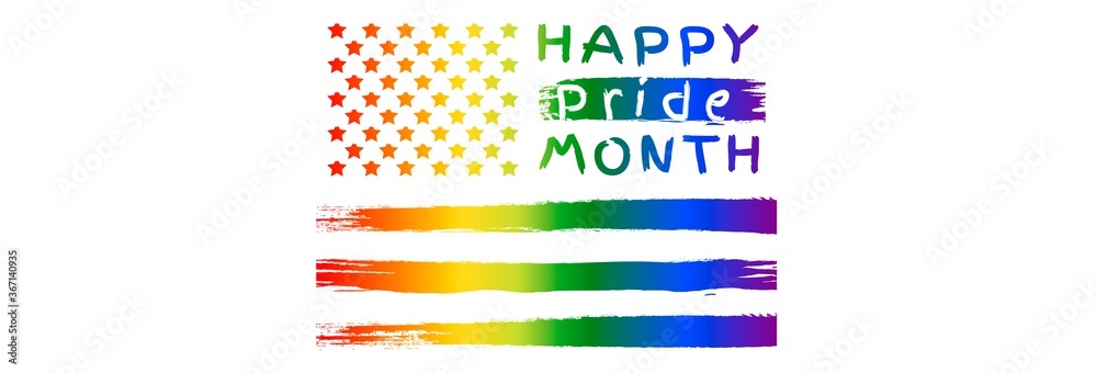 LGBTQ pride month banner Illustration for Pride Month banner. Pride ...