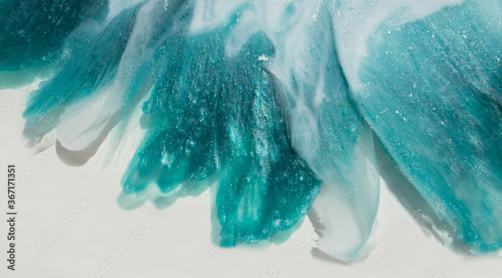 Original color epoxy resin texture. Abstract art background. close up ...