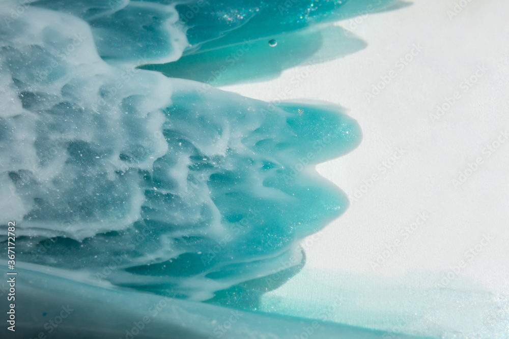 Original color epoxy resin texture. Abstract art background. close up ...