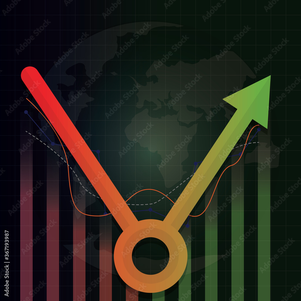 Economic recovery type after COVID-19 crisis. Post Coronavirus pandemic ...
