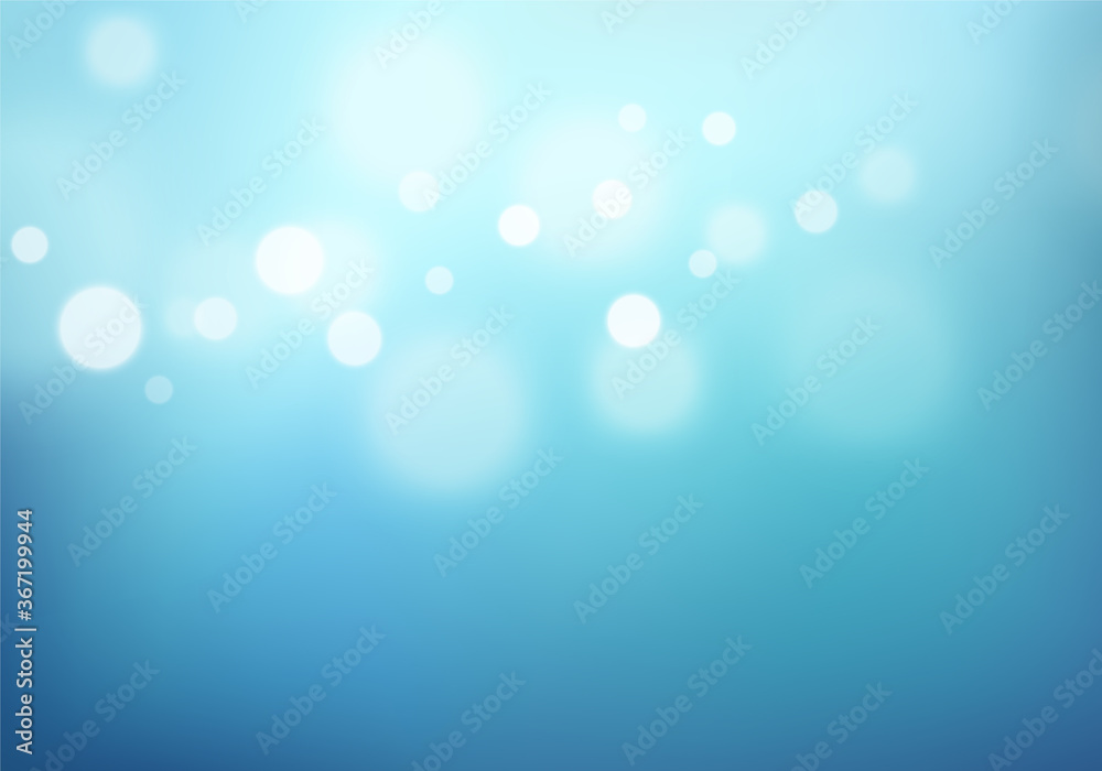 Beautiful Blue gradient background and bokeh effect. Blurred water ...