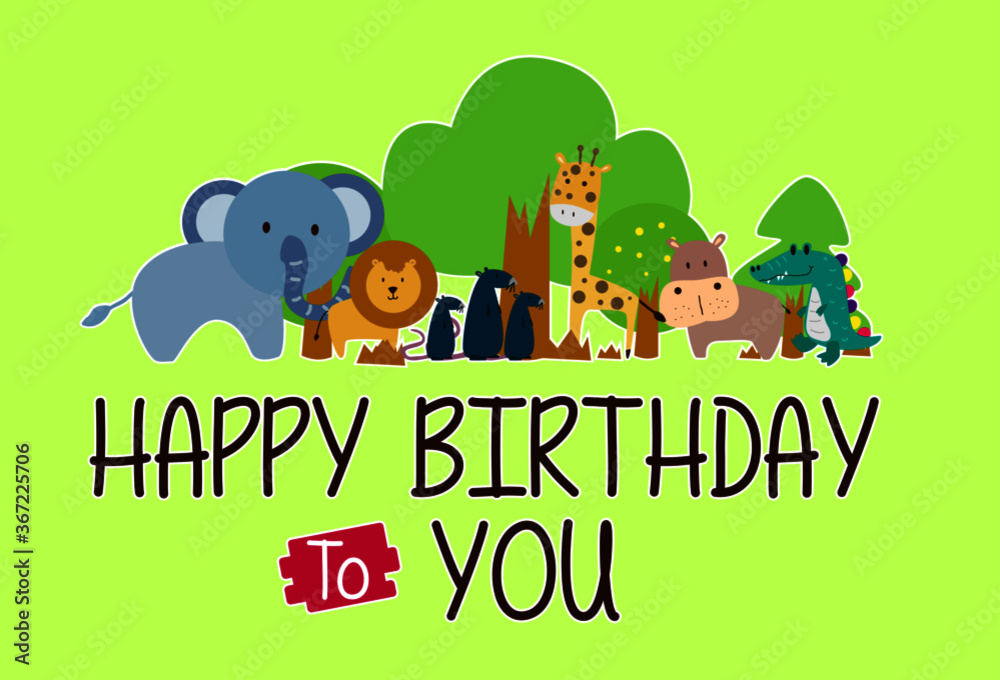 happy birthday, greeting card background or template banner with baby ...
