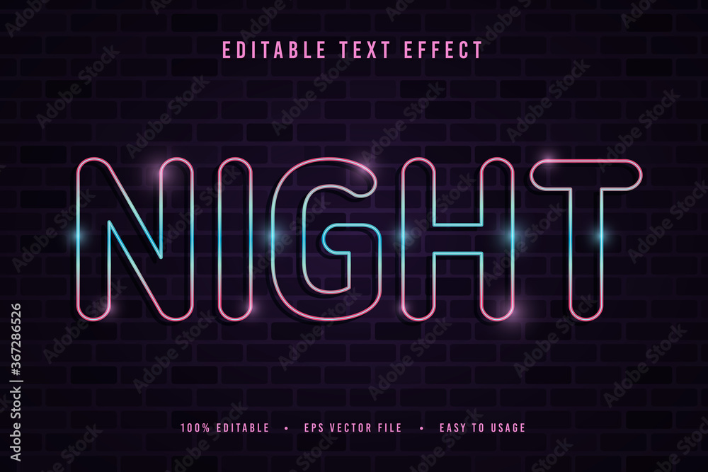 decorative night Font and Alphabet vector Stock Vector | Adobe Stock