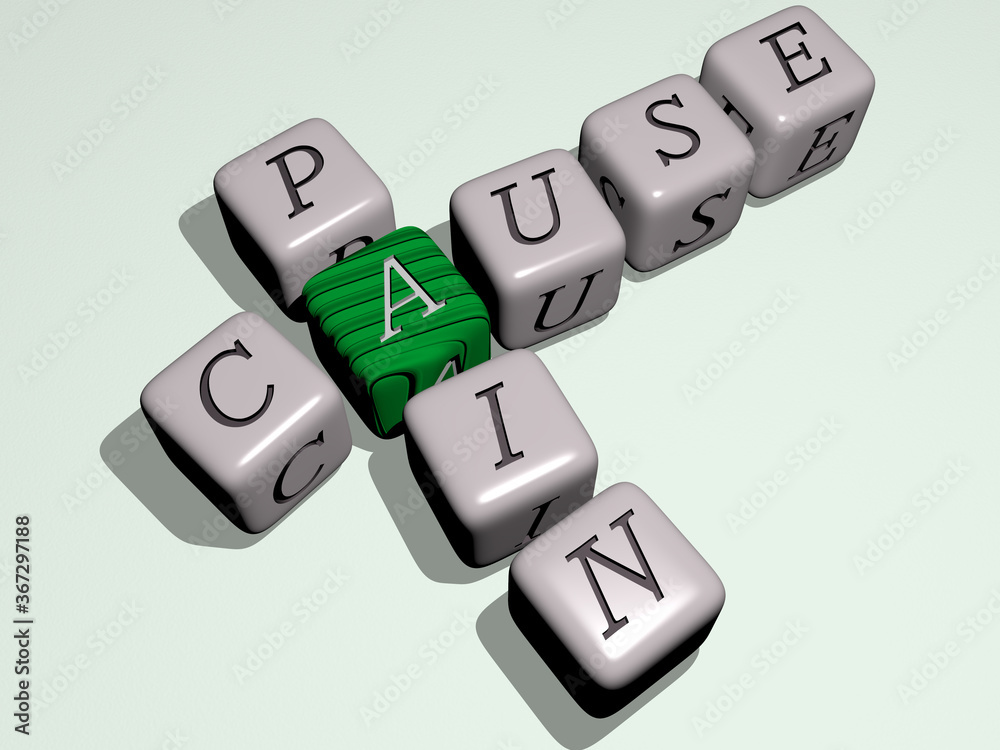 angry sorry: CAUSE PAIN combined by dice letters and color crossing for ...