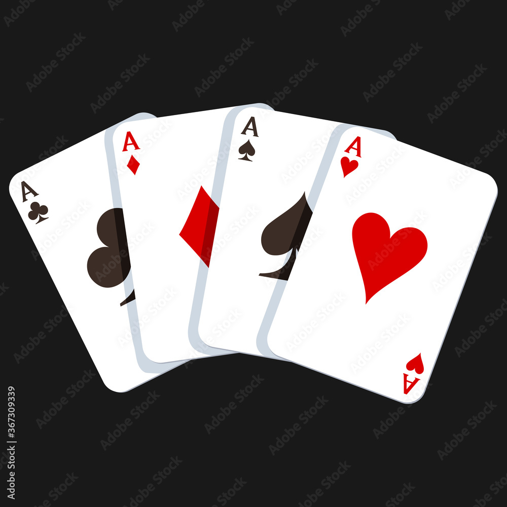 Playing card spade are stacked clipart vector Stock Vector | Adobe Stock