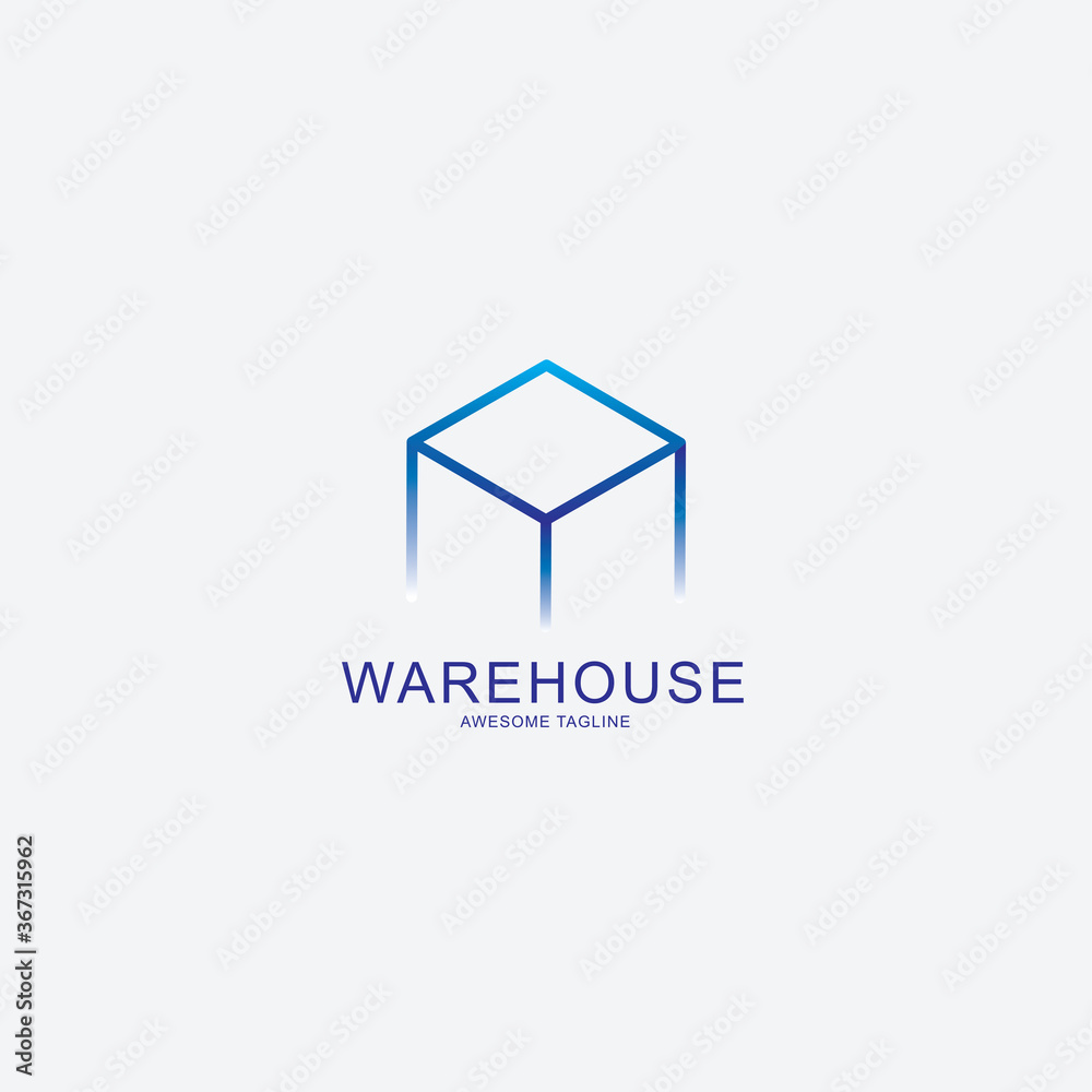 warehouse logo template design, Industrial and Commercial Buildings ...