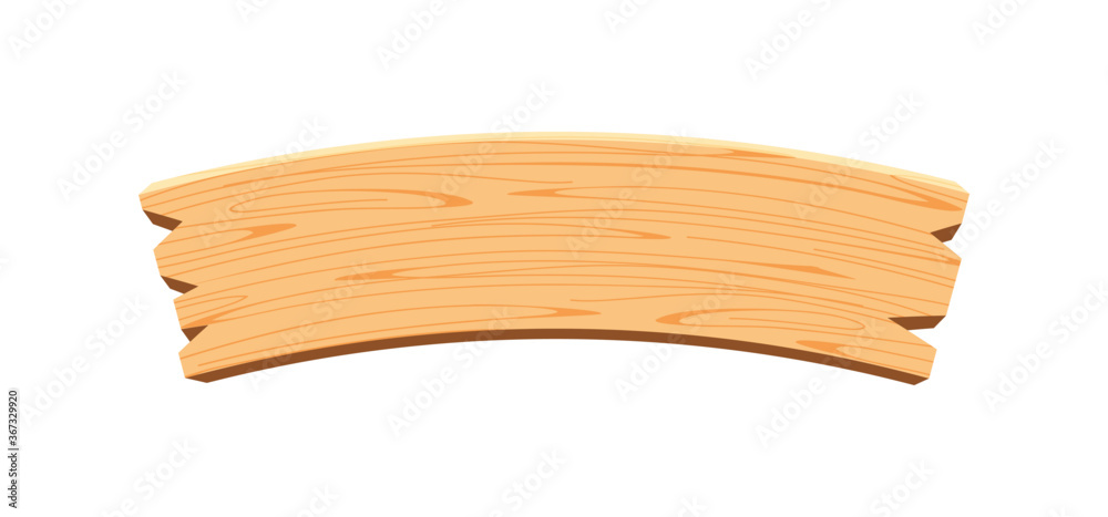 curved wooden planks isolated on white background, wood plank curve for ...
