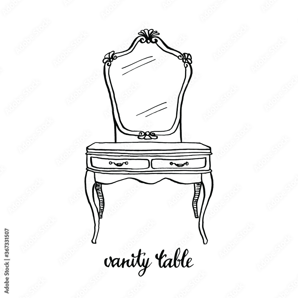 Vintage vanity table/ dressing table/ Vintage furniture/ Interior ...