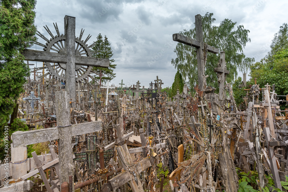 Hill of Crosses, a captivating site in northern Lithuania, where ...