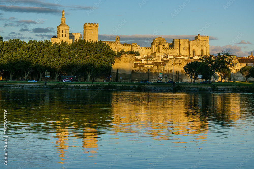 Palacio de los Papas, gotico medieval,Avignon,Francia, Europa Stock ...