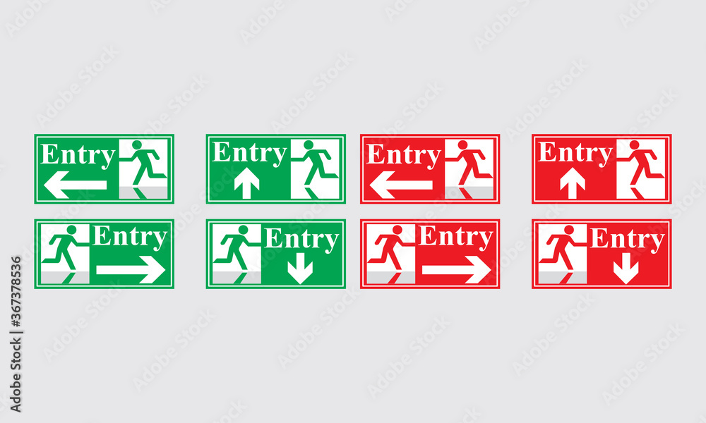 Entry sign template, Entry sign vector template, Entry sign vector logo ...