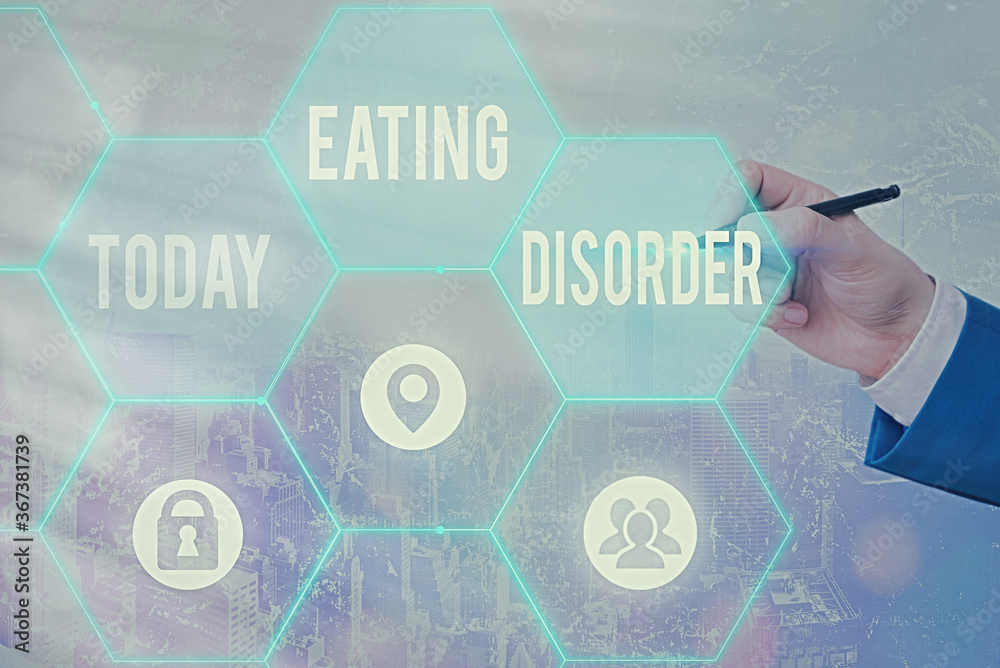 Handwriting text writing Eating Disorder. Conceptual photo illnesses or ...