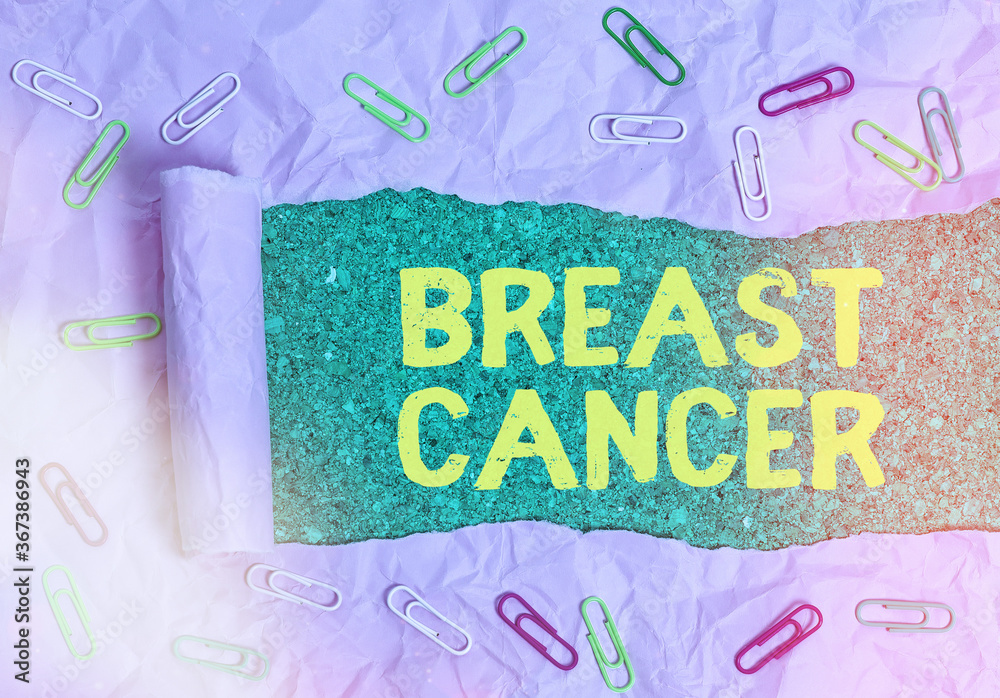 Word writing text Breast Cancer. Business photo showcasing disease in ...