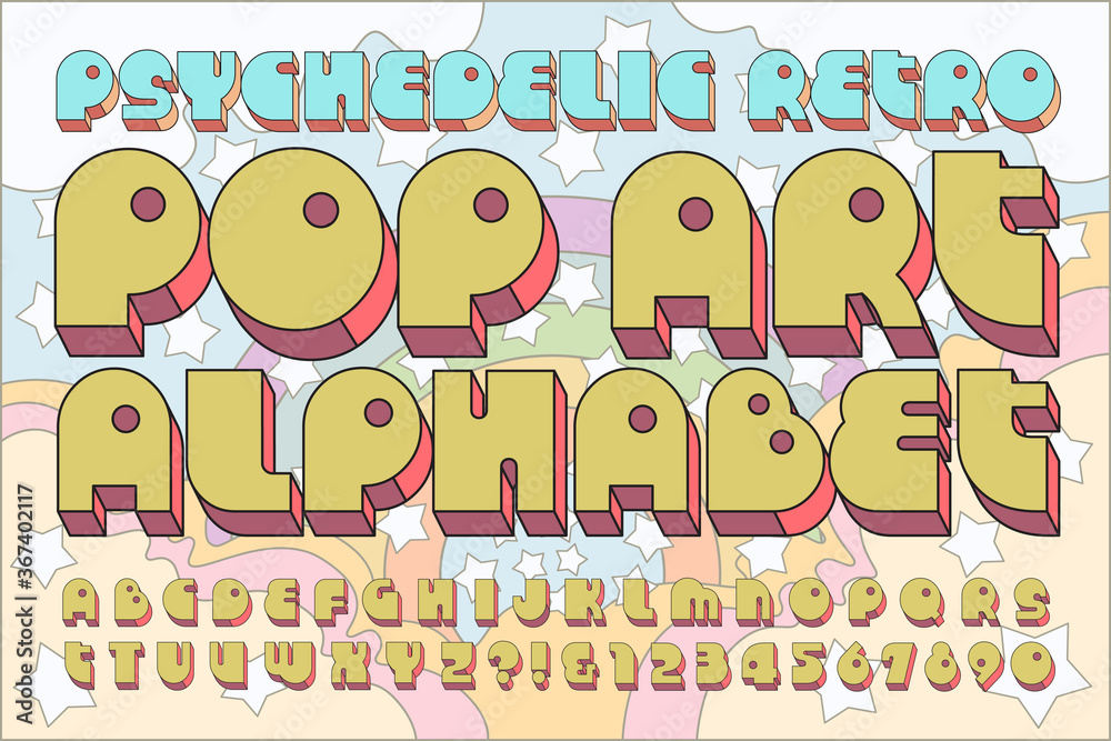 A Classic Bold Pop Culture Retro Font that Conjures the Feel of the ...