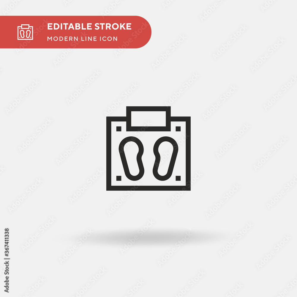 Scale Simple vector icon. Illustration symbol design template for web ...