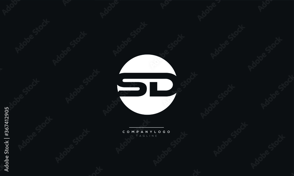 SD Letter Business Logo Design Alphabet Icon Vector Symbol Stock Vector ...