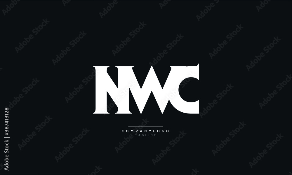 NWC Letter Business Logo Design Alphabet Icon Vector Symbol Stock ...