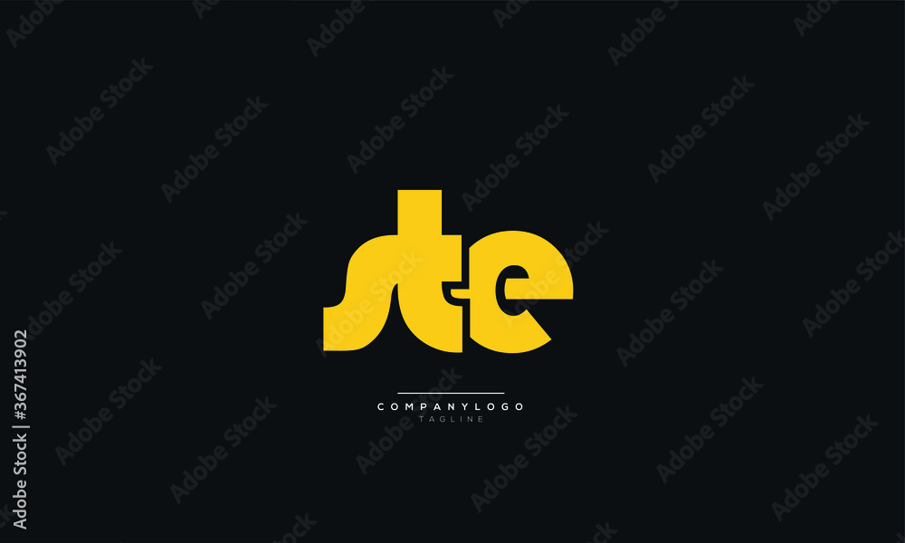 STE Letter Business Logo Design Alphabet Icon Vector Symbol Stock ...