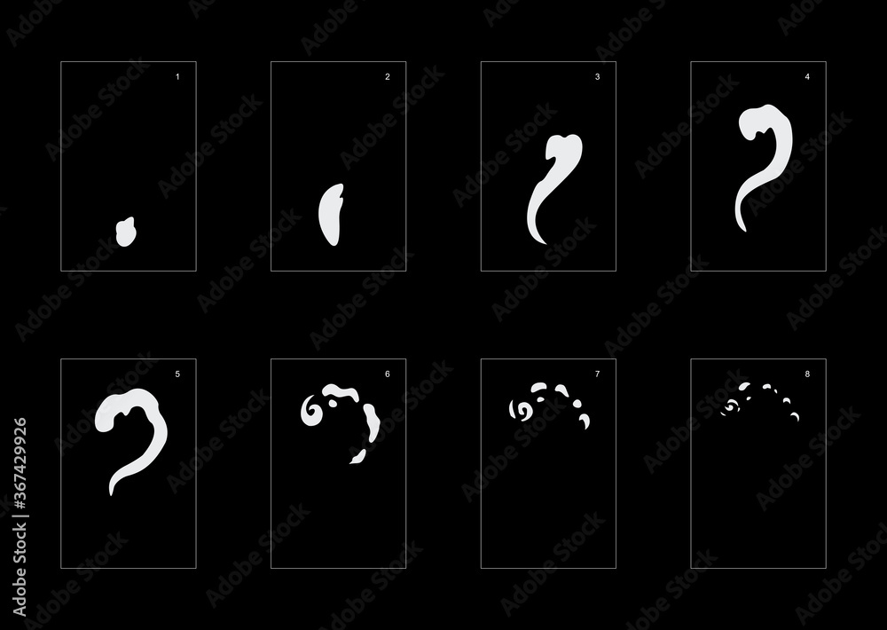 Smoke effect. Smoke animation sprite sheet. Classic smoke effect ...