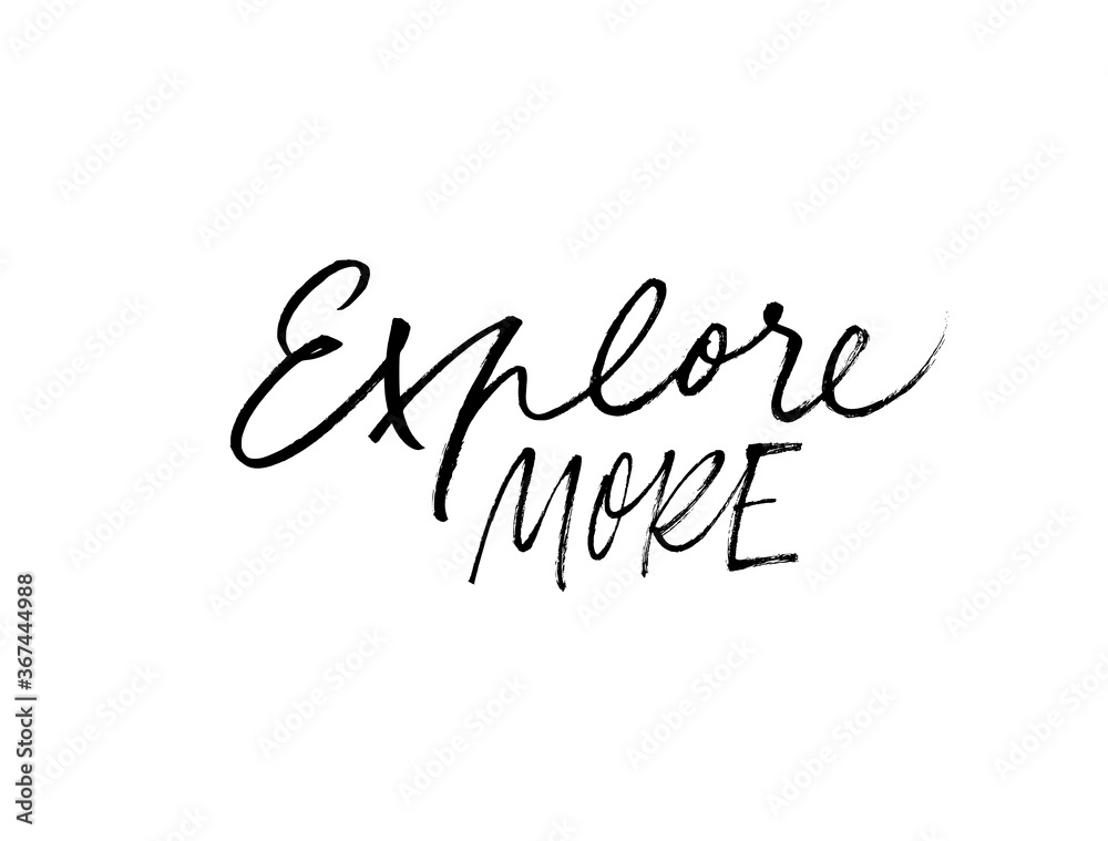 Explore more hand written vector lettering. Brush style modern ...