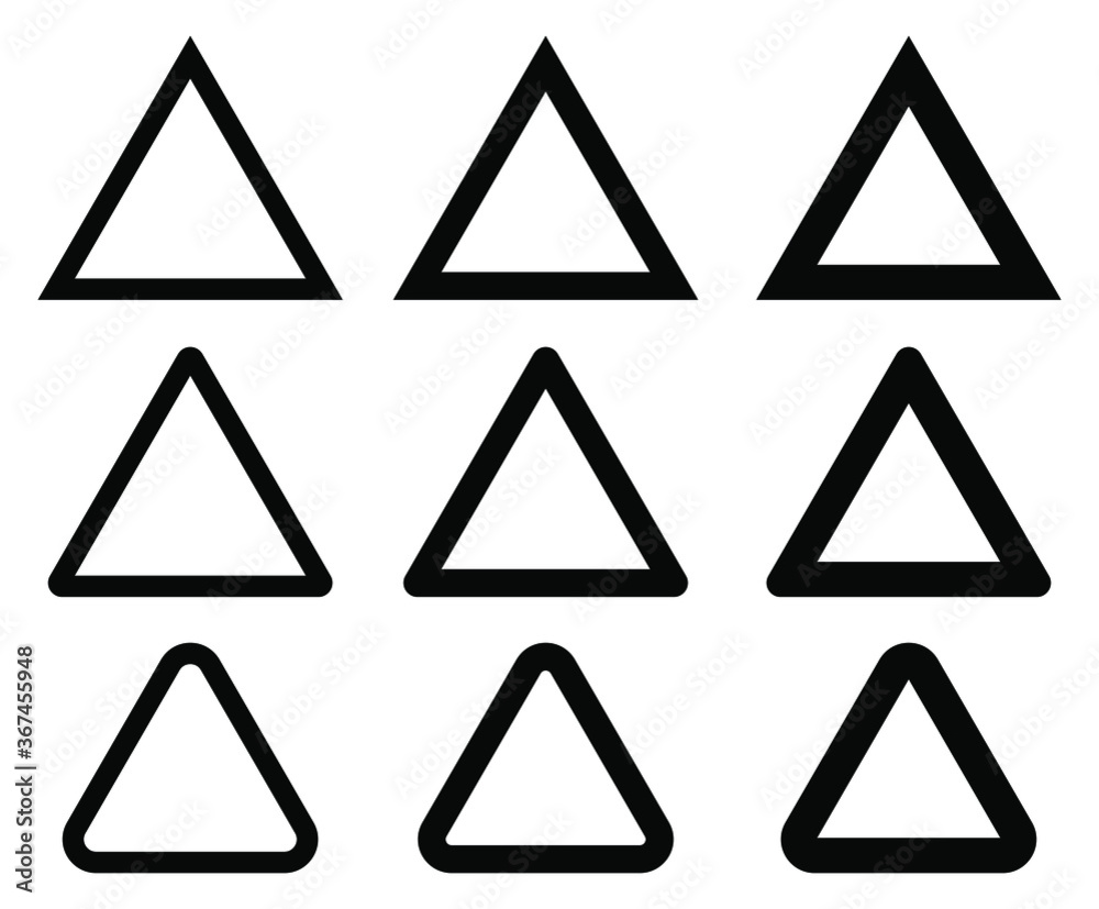 Triangle Outline Symbol