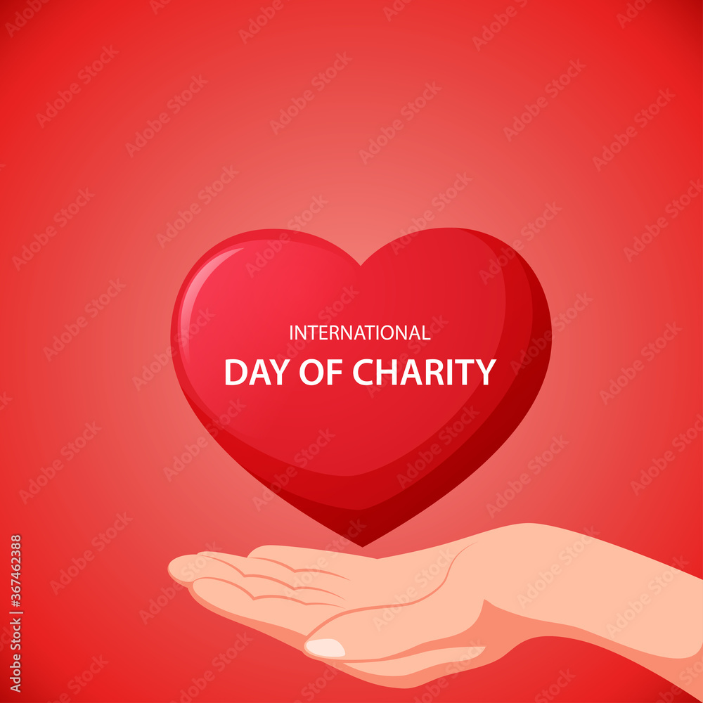 International Day of Charity concept. Vector illustration Stock Vector ...