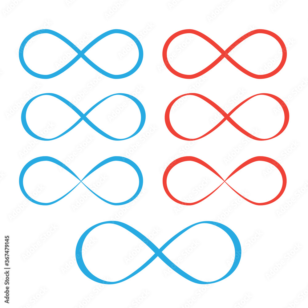 Mobius loop infinity vector. Loop icon or infinity symbol Stock Vector ...