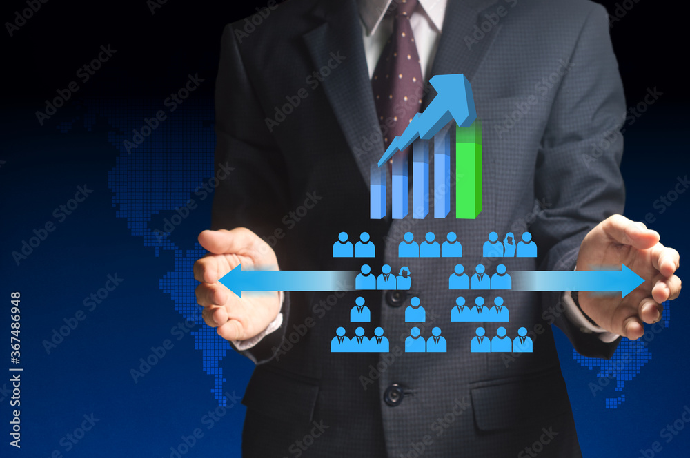 expand the customer base to make the business grow. sales increase ...