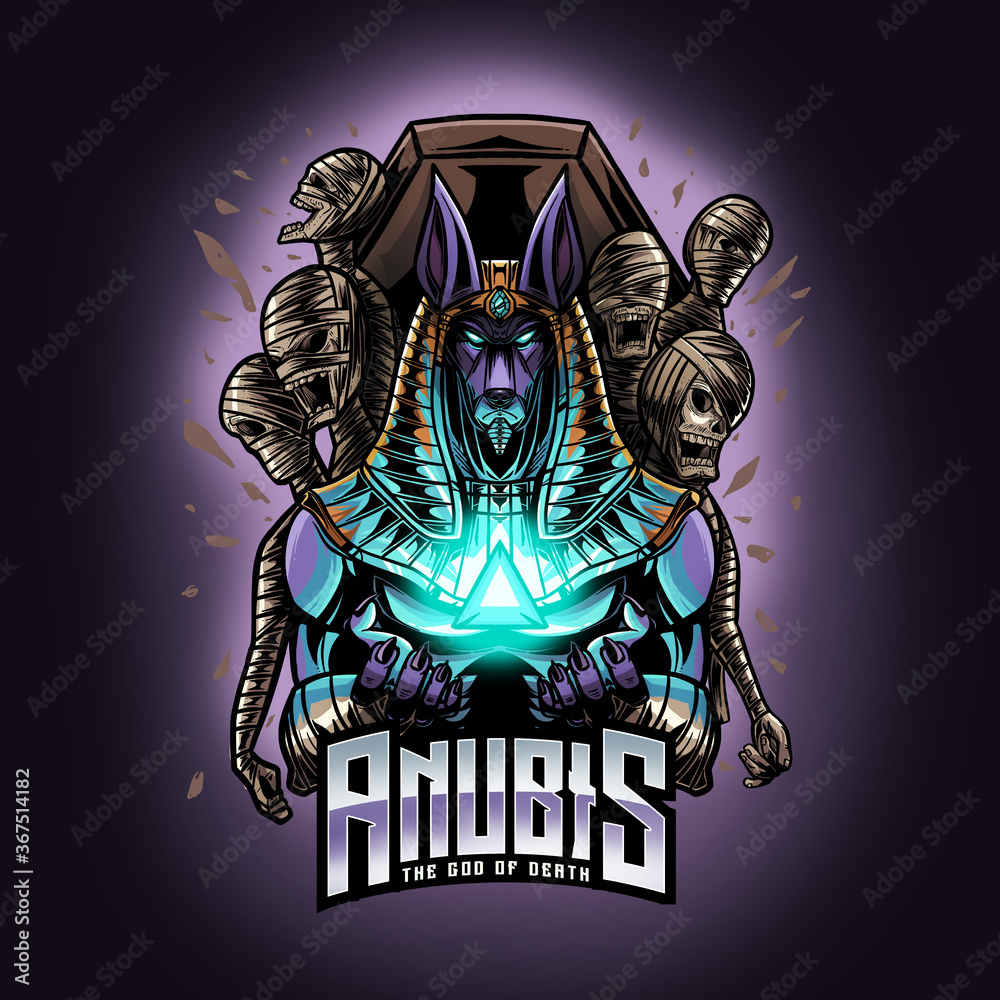 anubis mummy warriors Stock Illustration | Adobe Stock