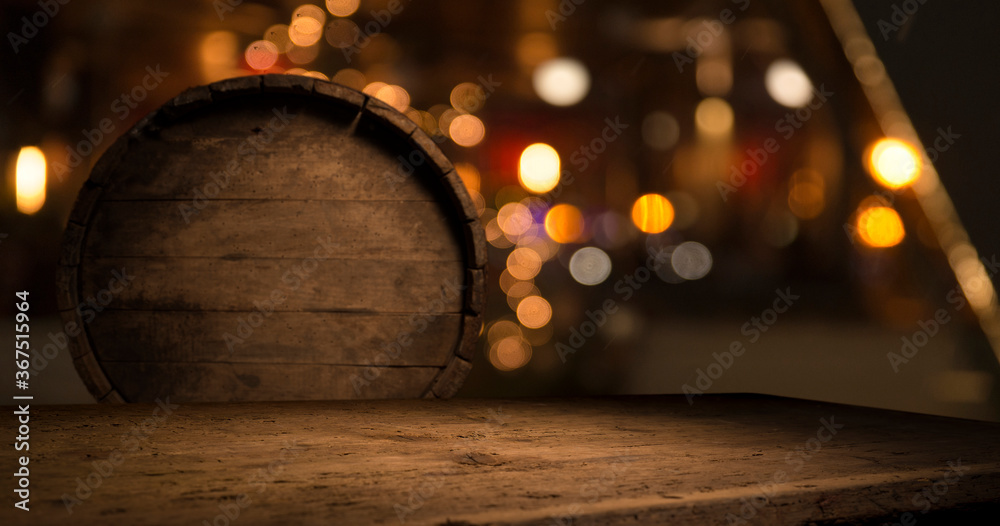 Beer style- bottle, beer in the glass and covers on wooden table. Free ...