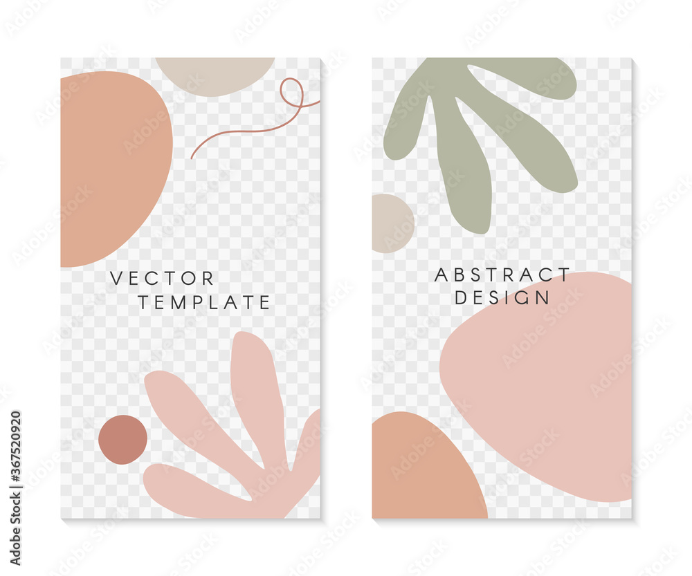 Set of editable insta story templates with copy space for text.Modern ...
