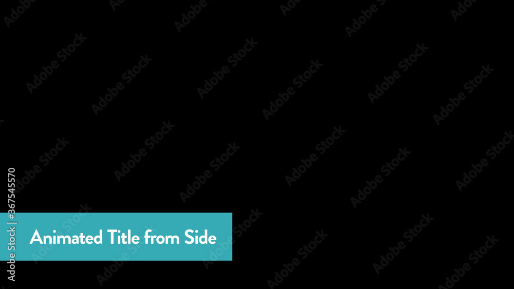 Simple Fast Title Overlay from Edge Stock Template | Adobe Stock