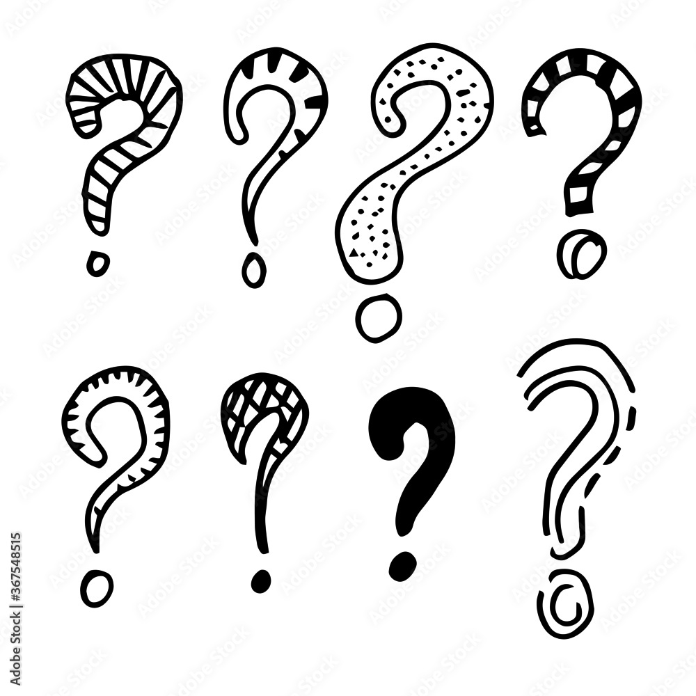 Image of question mark icon on white background. Stock Vector | Adobe Stock