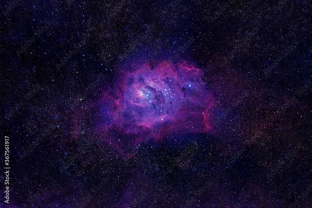 Purple galaxy in deep space. Elements of this image were furnished by ...