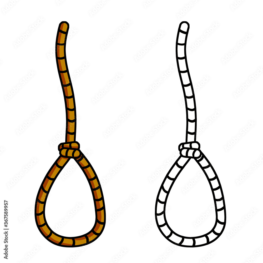 Gallows. Rope with loop. Execution and punishment. Symbol of death and ... Gallows. Rope with loop. Execution and punishment. Symbol of death and ...