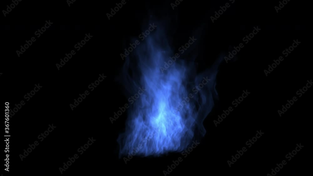 Realistic fire animation on black background . 4K animation for film ...