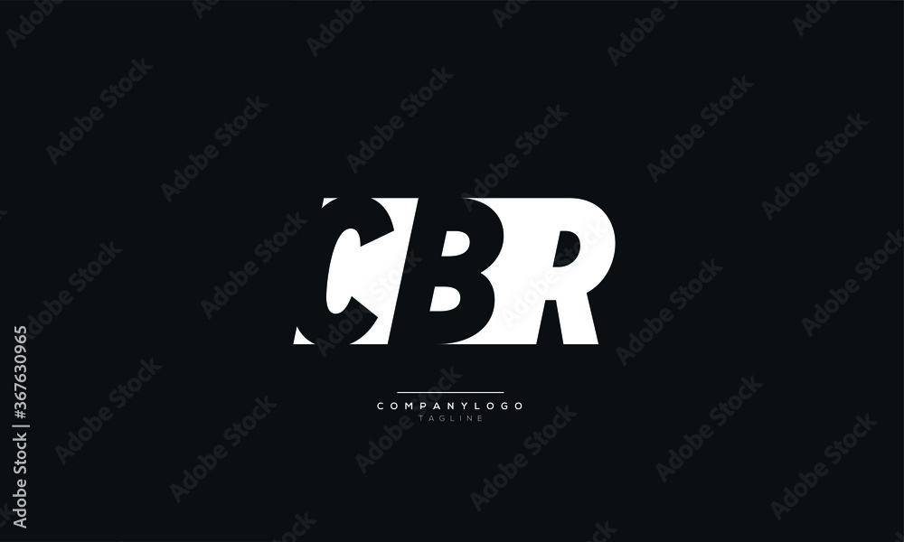 CBR Letter Business Logo Design Alphabet Icon Vector Symbol Stock ...