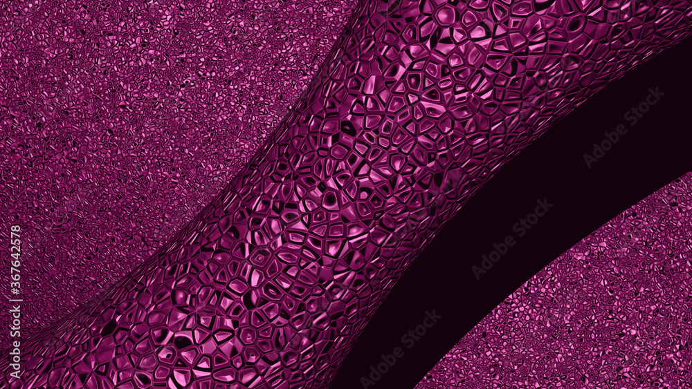 3D illustration of a background in medium violet red color with special ...