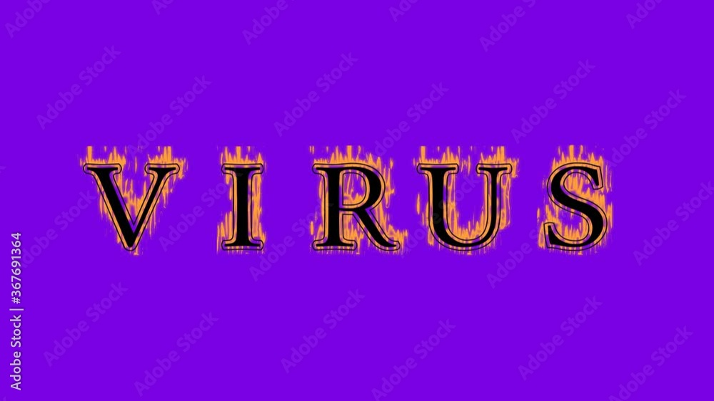 virus fire text effect violet background. animated text effect with ... virus fire text effect violet background. animated text effect with ...