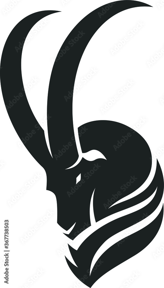 Ibex Goat Head