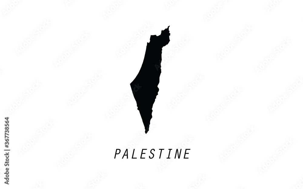 Palestine map vector illustration Stock Vector | Adobe Stock