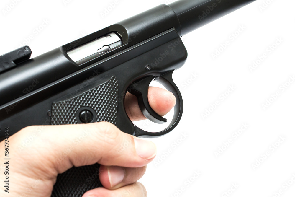 World war 2 German ruger old fashion precising pistol handgun weapon ...