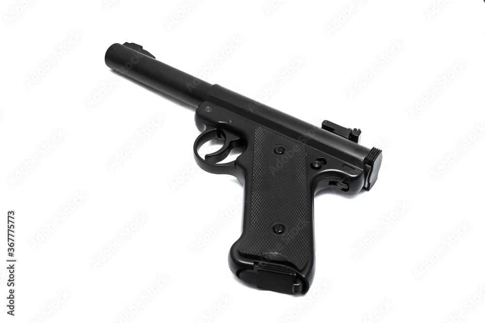 World war 2 German ruger old fashion precising pistol handgun weapon ...