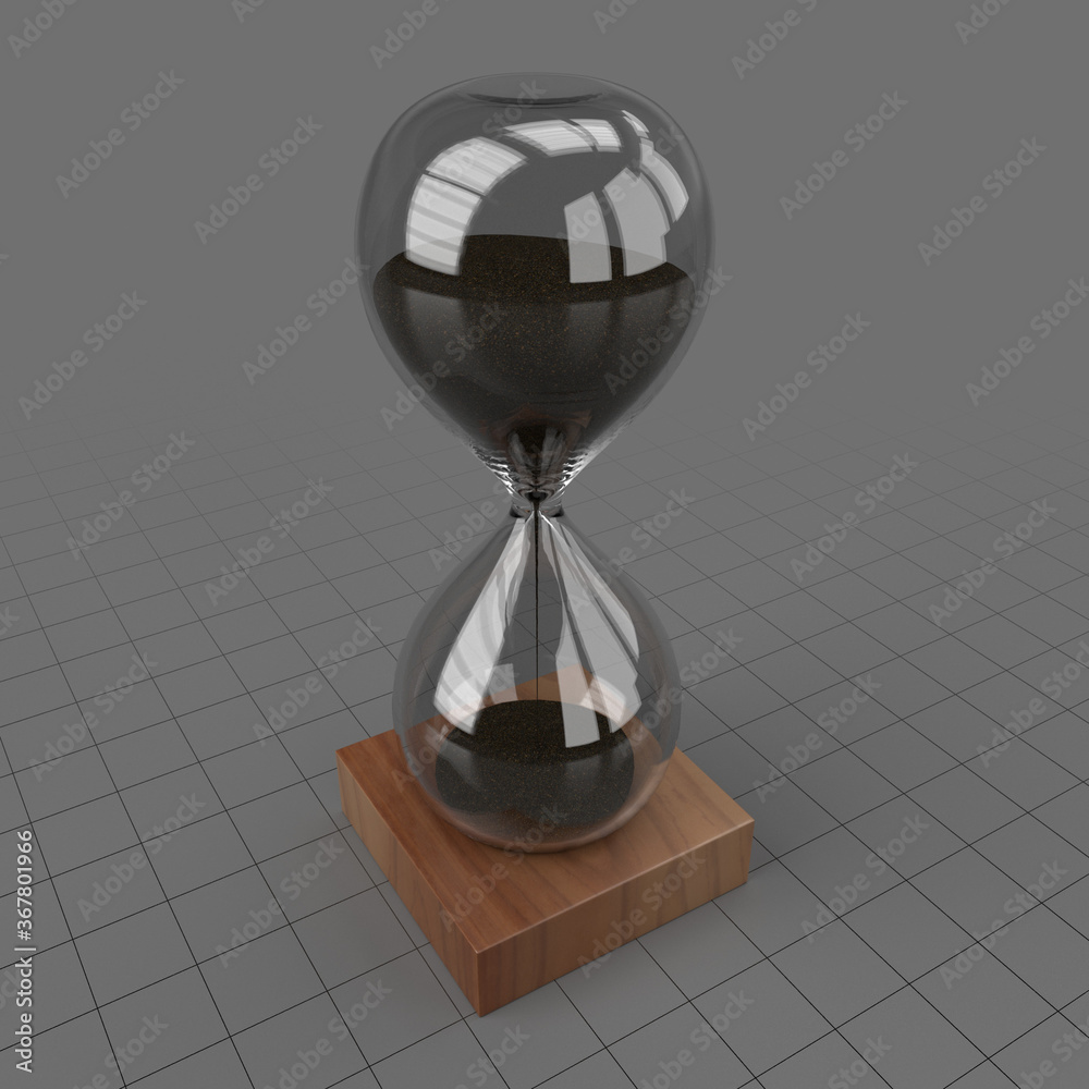 Modern hourglass Stock 3D asset | Adobe Stock
