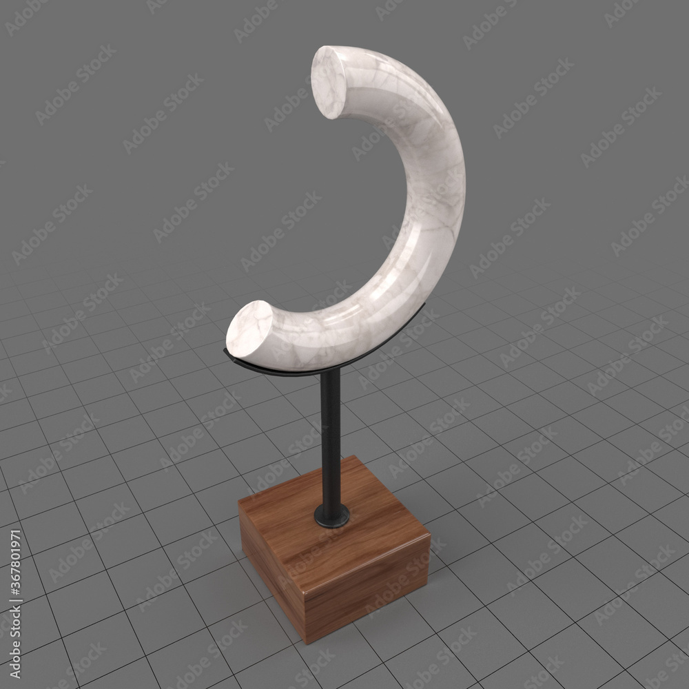Ring sculpture Stock 3D asset | Adobe Stock
