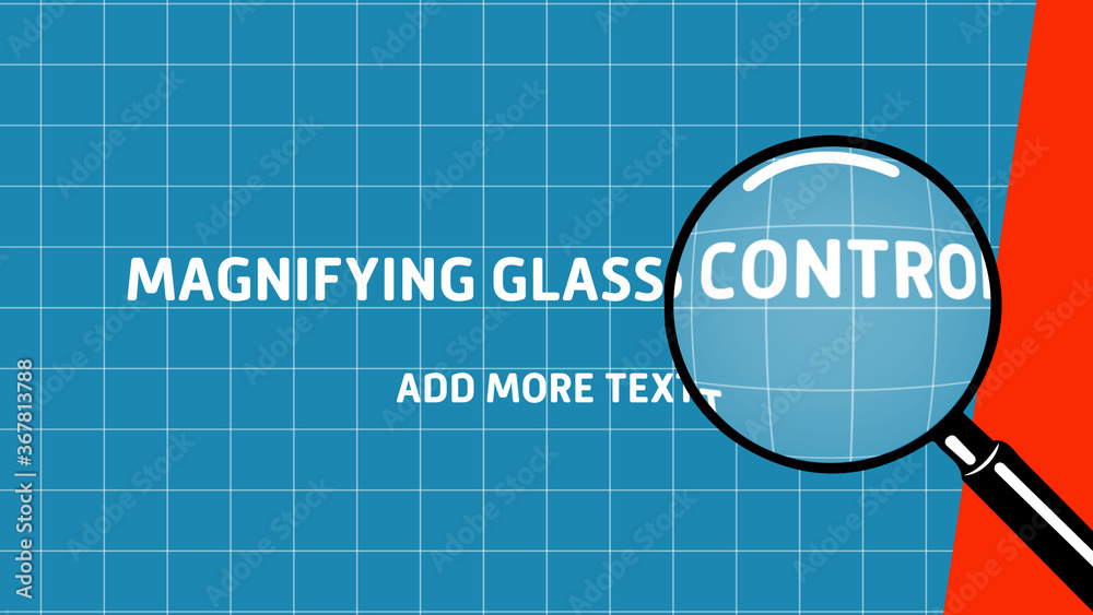 Magnifying Glass Titles Stock Template | Adobe Stock