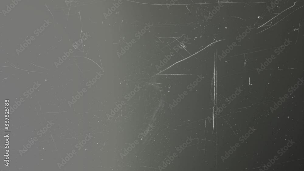 Retro TV screen with scratches and damage. Black and white screen with ...