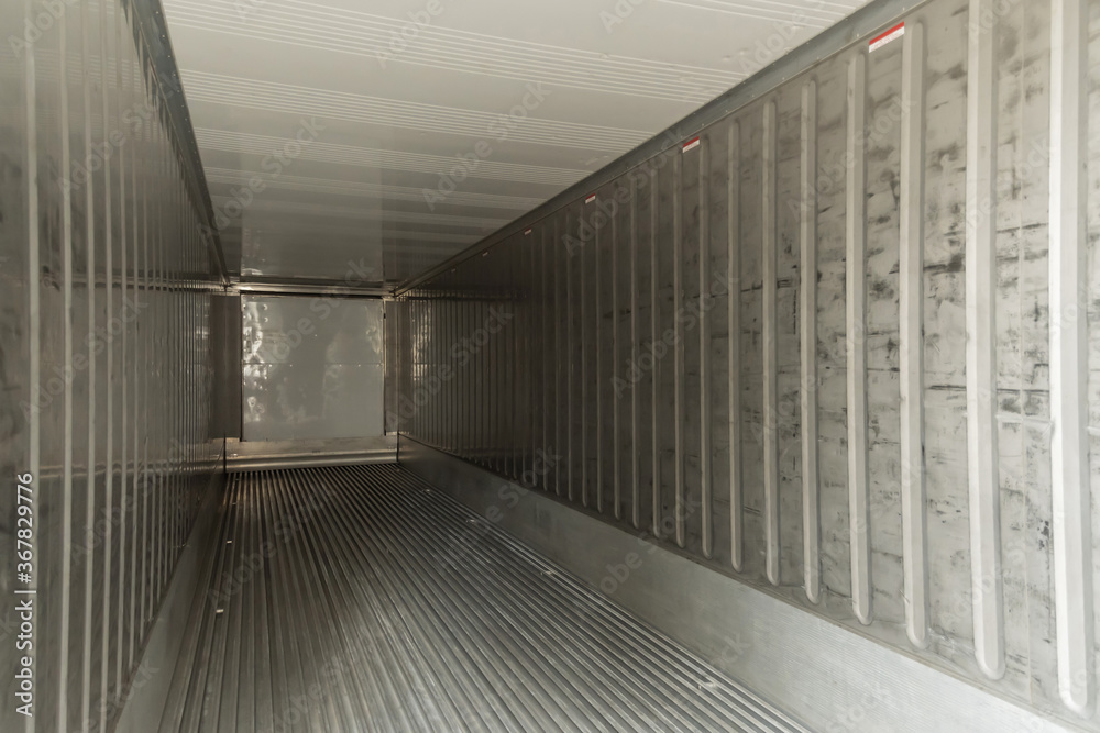 empty interior shipping cargo container for transportation shipping and ...